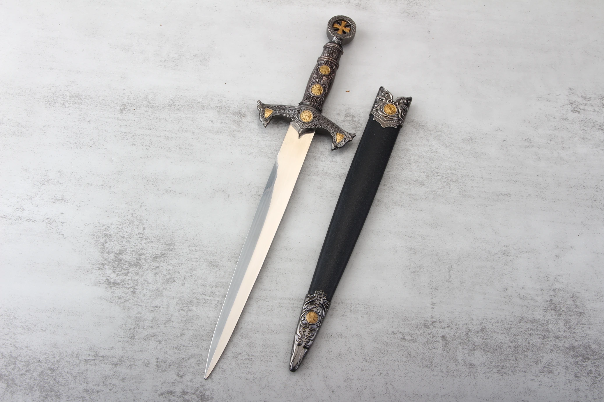 High Quality Crusader Miniature Sword Medieval Knight Cosplay ...