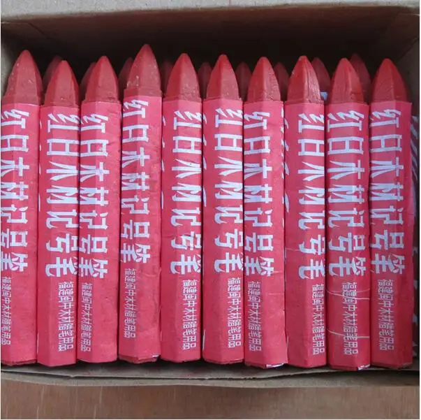 Red Color Fluorescent Industrial Medical Crayon, Neon Marking Crayon ...