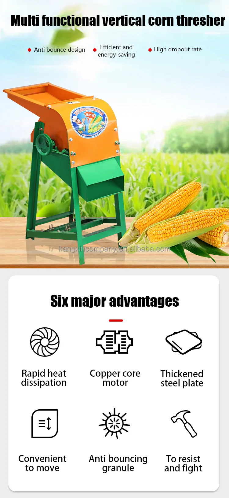 Manual And Diesel Maize Corn Sheller Thresher Machine - Buy Diesel Corn ...