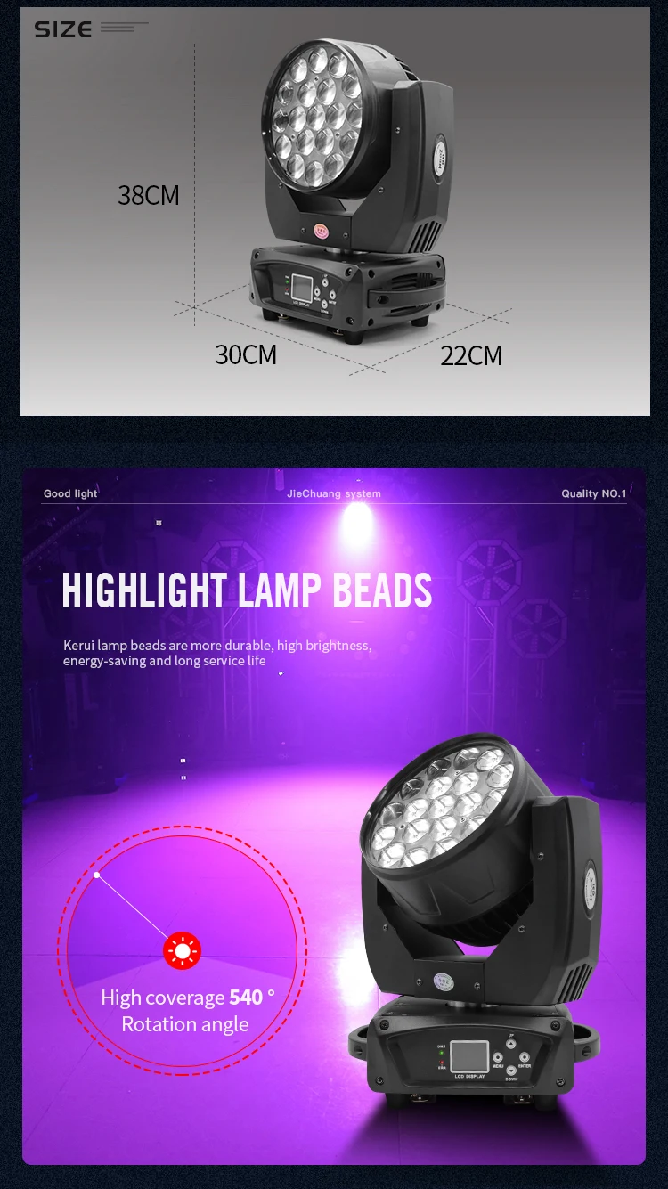 Martin Mac Aura 19x15w Rgbw 4in1 Leds Zoom Wash Stage Par Lights Led ...