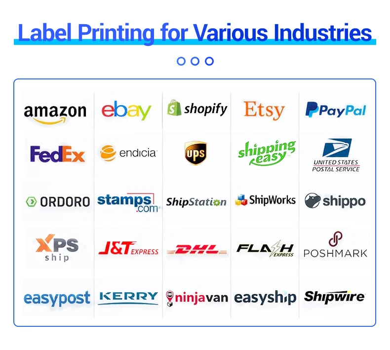 Smart Label Printer 110mm Thermal Label Printer Shipping Label Printer ...