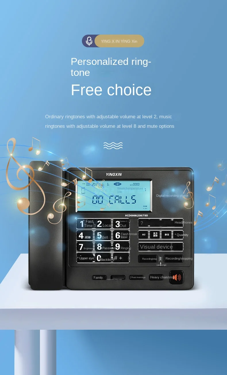 238 Landline Hands-free Call Caller Id Business Hands-free Automatic ...