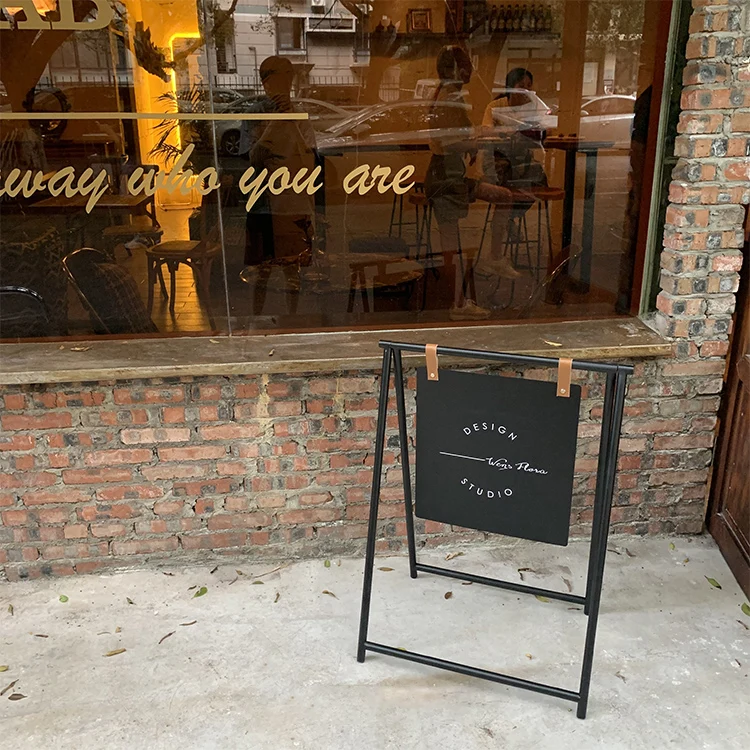 Custom Store Outdoor Floor Billboard Movable Fold Portable A-Shape Sign ...