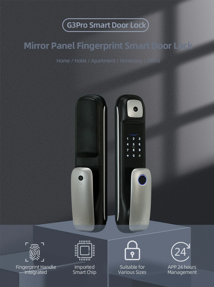 High Security Factory OEM Smart Biometric Fingerprint Tuya Lock ...