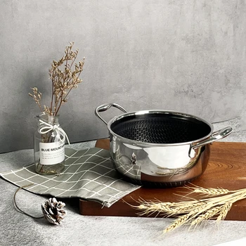 Wholesale Double Etching Honeycomb Cooking Pots And Pans Kitchen ...