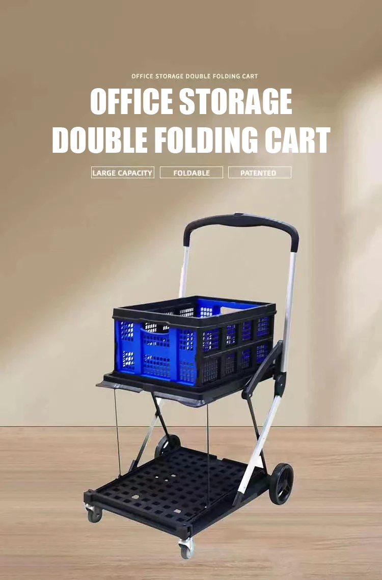 Collapsible Shopping Cart - Durable & Versatile Design