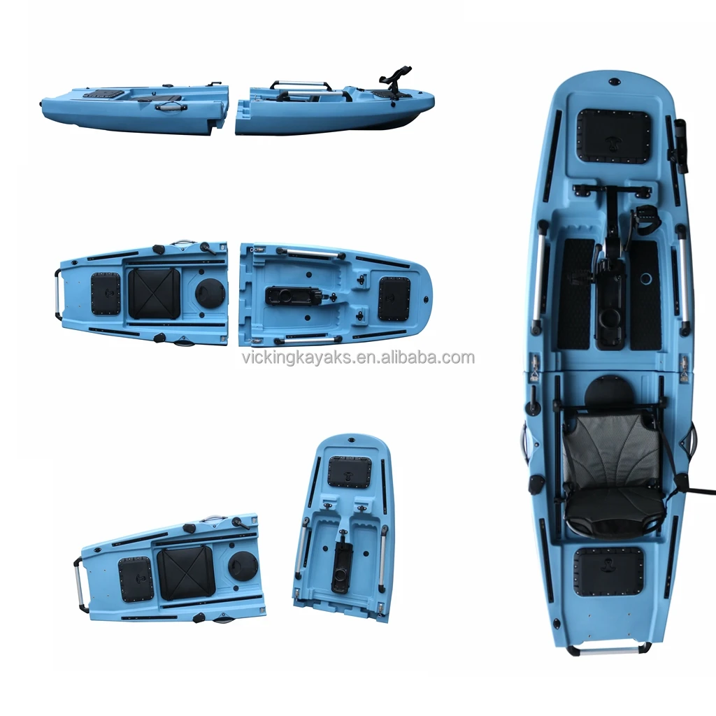 Vicking 3 Section Kayak - Space-Saving, Transportable Fishing Kayak