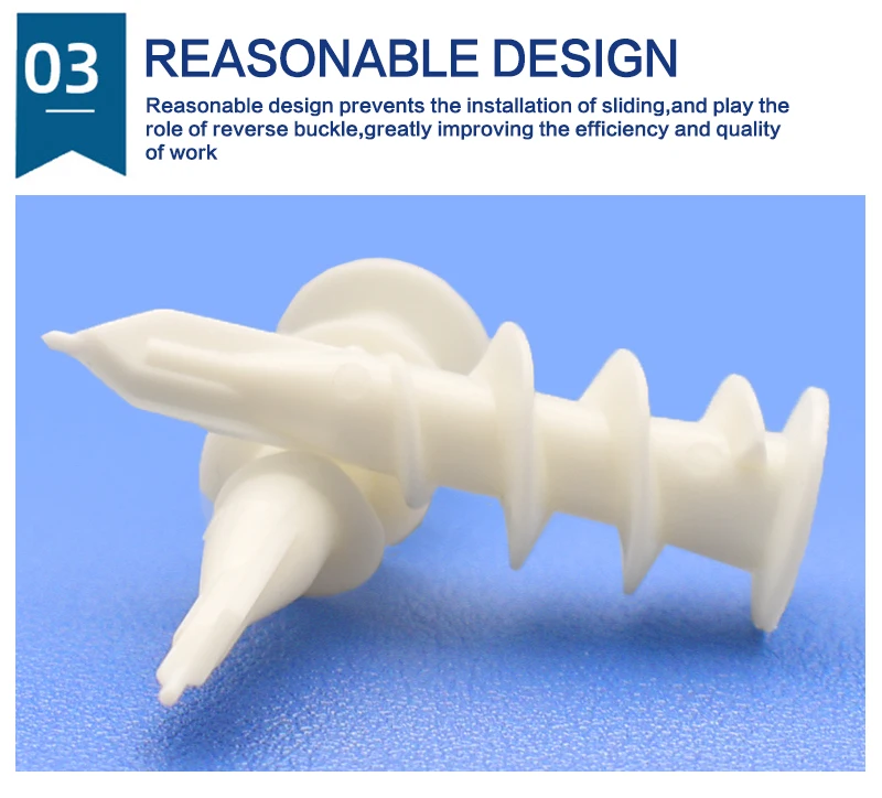 Elehk Plastic Hollow Wall Drywall Anchors Plastic Hollow Wall Drywall ...