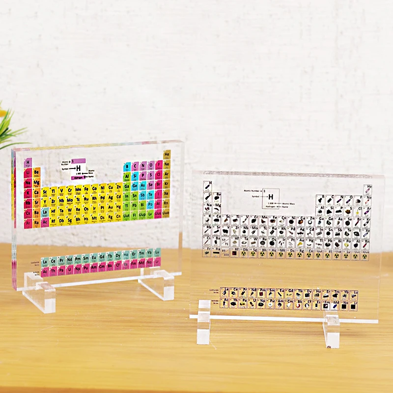 Custom Transparent Acrylic Chemical Periodic Table Desktop Ornaments ...