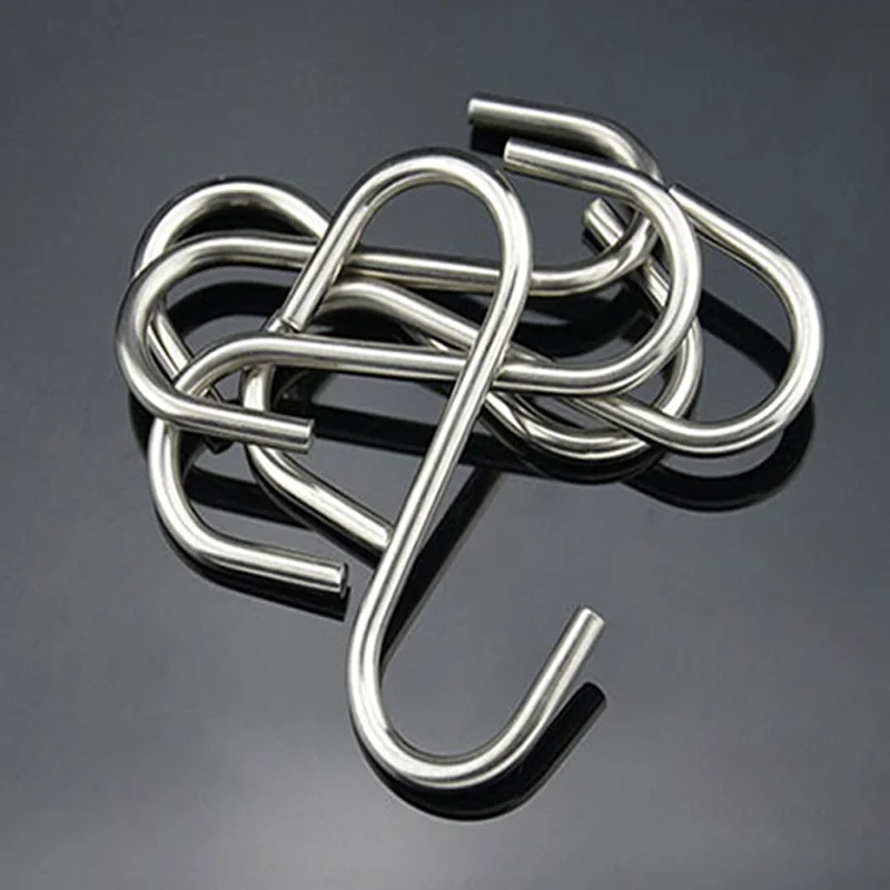 1inch 25mm Steel S Hook With Black Pvc/pe Plastic Finish Plain For ...