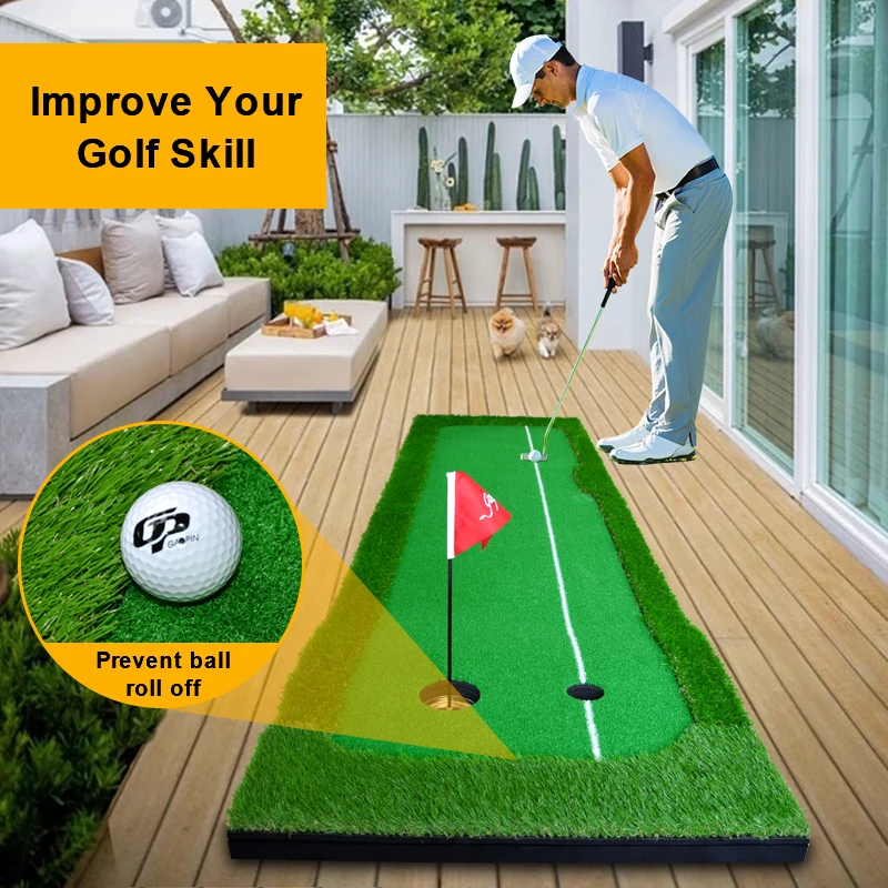 High Quality Artificial Grass Golf Putting Mat Personal Putting ...
