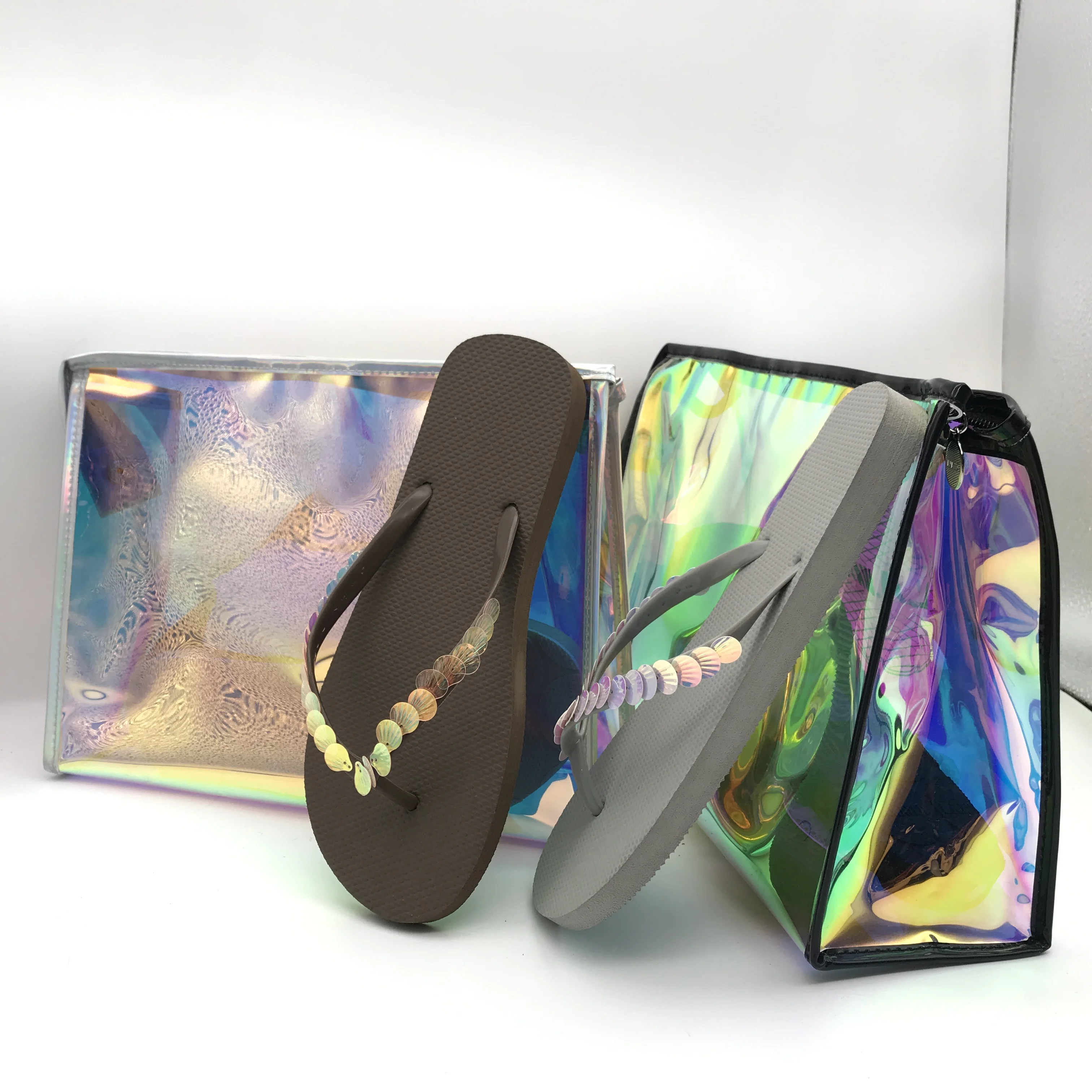 Bling Summer Outdoor Flip Flops Crown Gemstone Diamonds Women Wedge ...