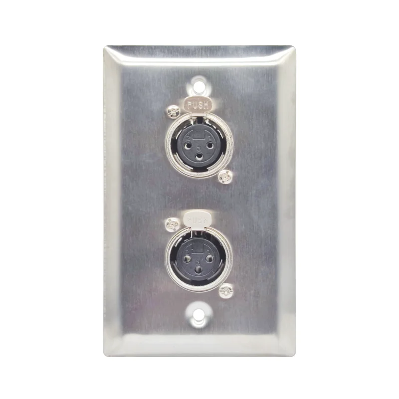 Stainless Steel Xlr Wall Plate Microphone Wall Plate - Buy Stainless ...