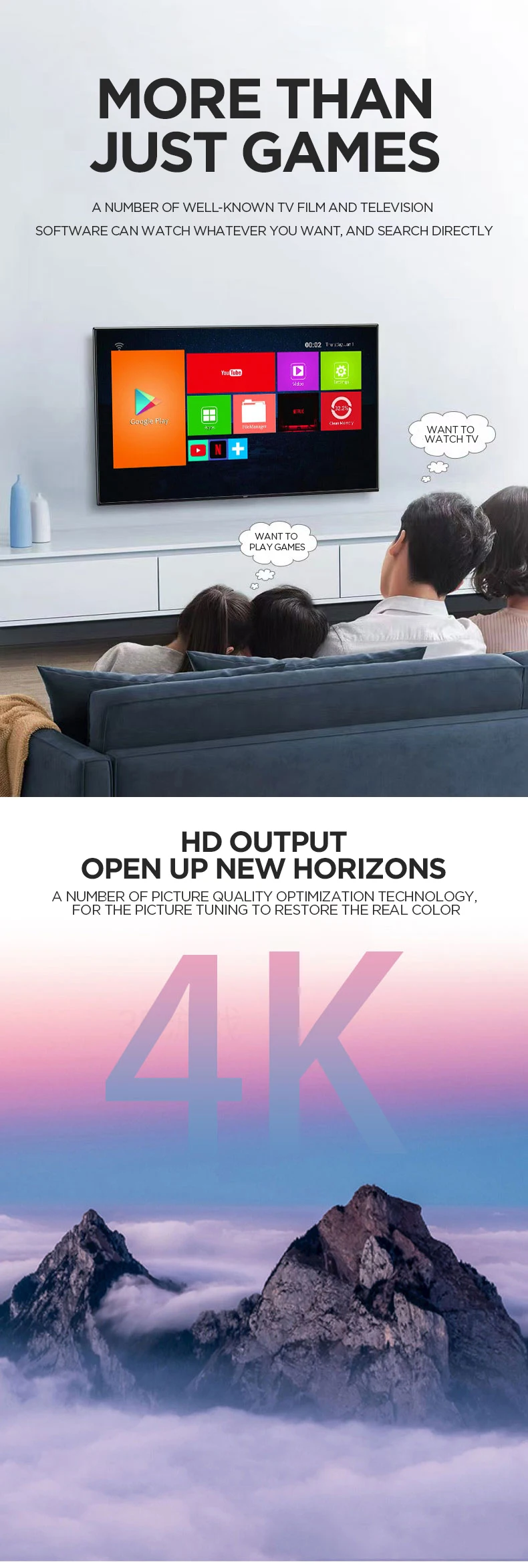 D G11 Pro Retro Video Game Console - 4K, 30000+ Games