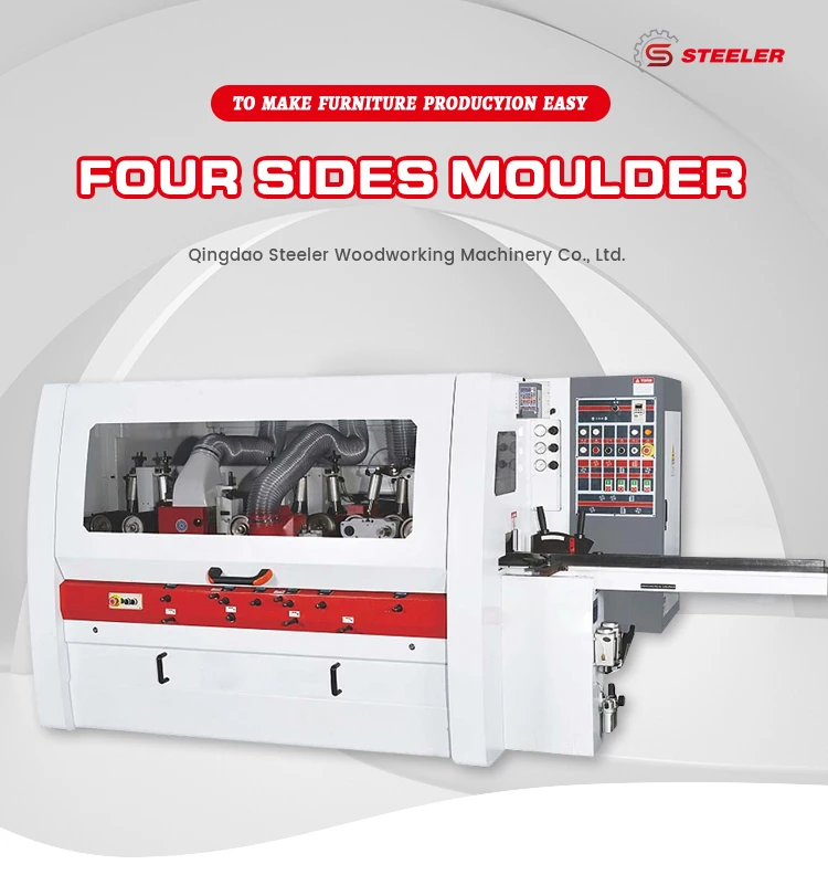 Woodworking Moulding Machine - High Productivity 4 Heads Planer