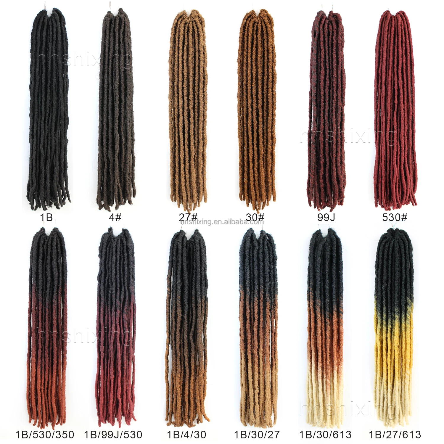 Straight Faux Locs Crochet Hair Braiding Dreadlocks Extension Pre ...