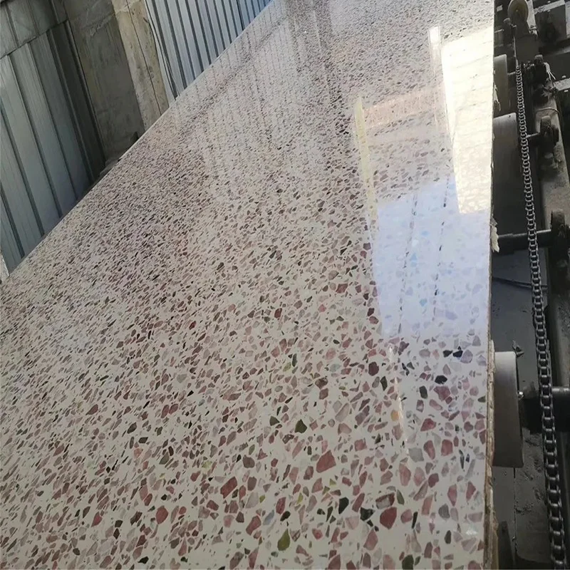 Colorful Artificial Granite Stone Glass Flakes Terrazzo