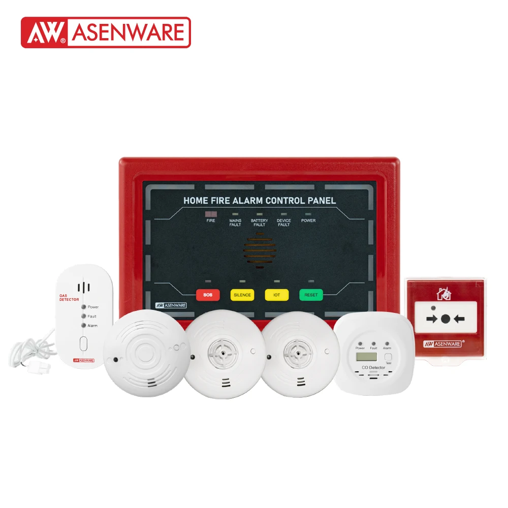 Fire Safety Solution Home Fire Alarms Panel Extended Wireless Range ...
