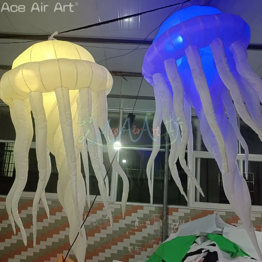 Inflatable LED Jellyfish Light Giant Inflatable Sea Animals for ...