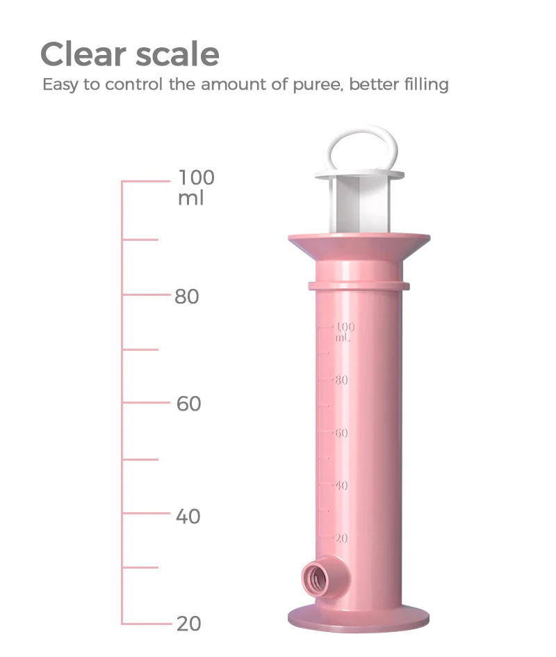 Portable Carry Outside Syringe Type Squeeze Baby Vegetables Fruit ...