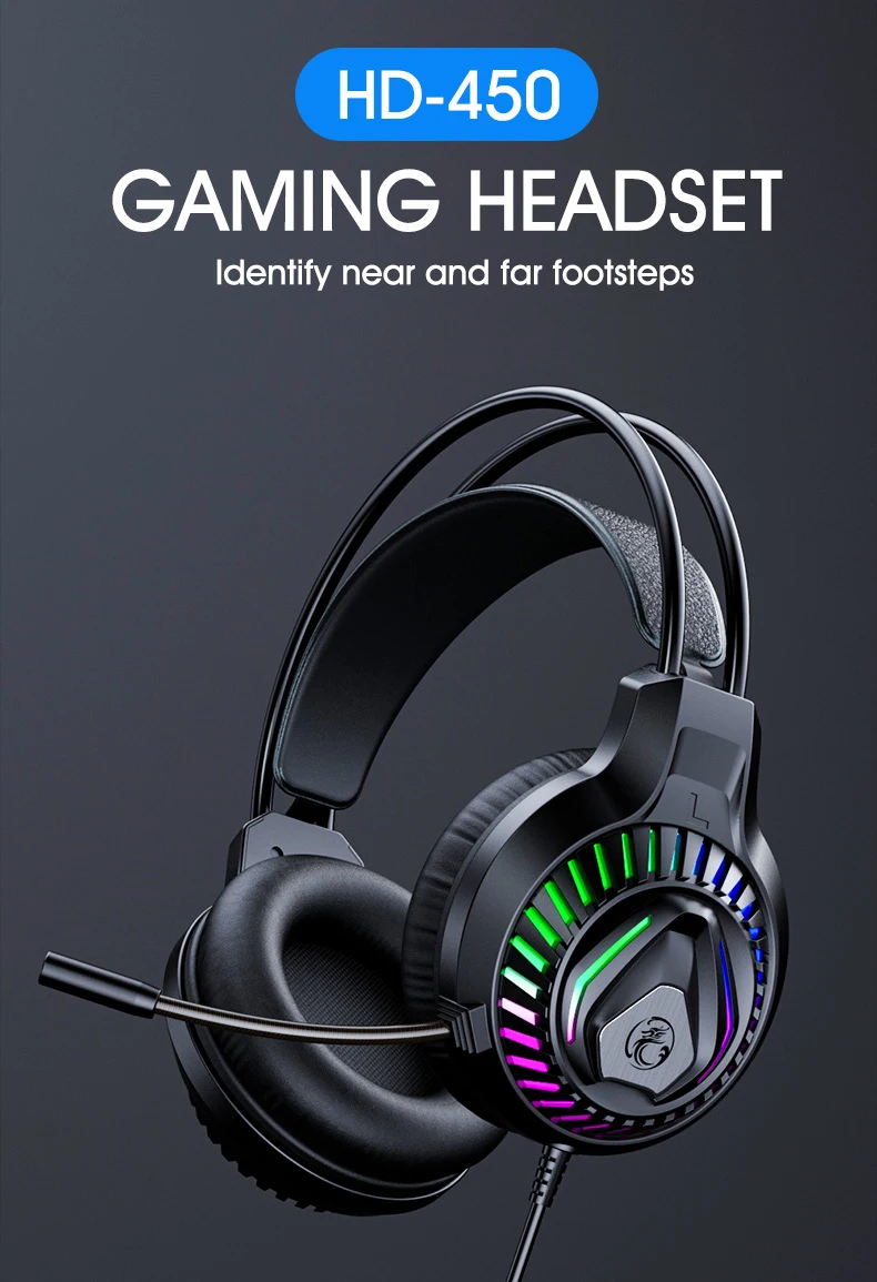 Imice HD-450 Gaming Headset - 7.1 Surround Sound Experience