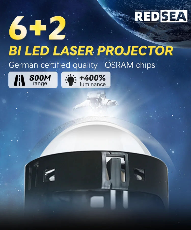 Redsea Laser 3.0 Inch Bi Led Projector Lens 140w High Low Beam Super ...