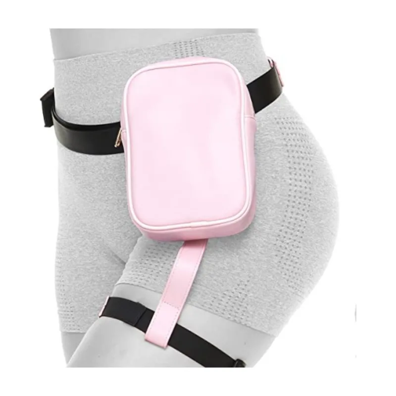 Trendy Leg Harness Fanny Pack Leather Thigh Fanny Wrist Bag Women Sport ...