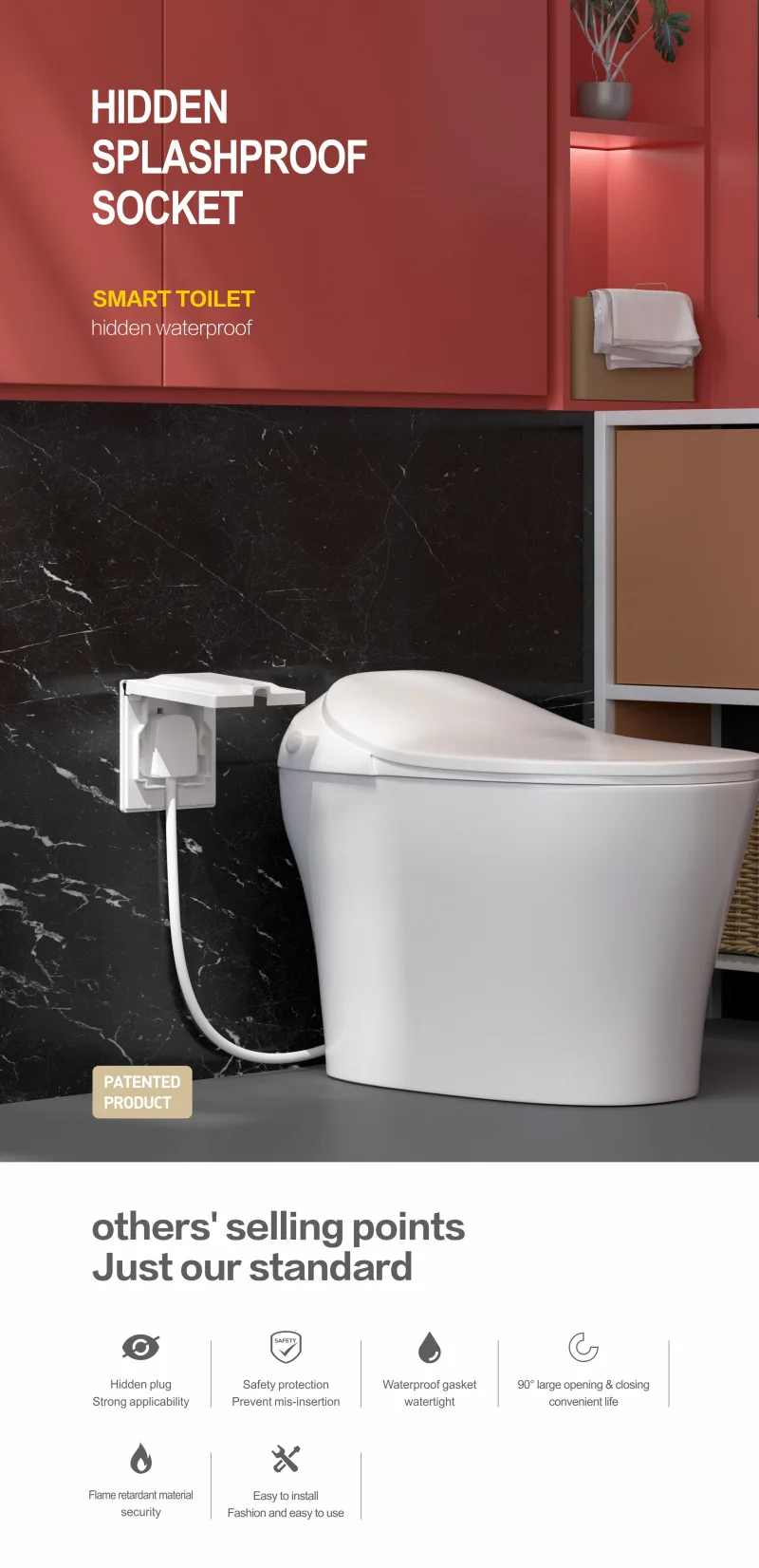 Uk Plug 13a Wall Embedded Socket Panel,Hidden Wall 220v Electrical ...