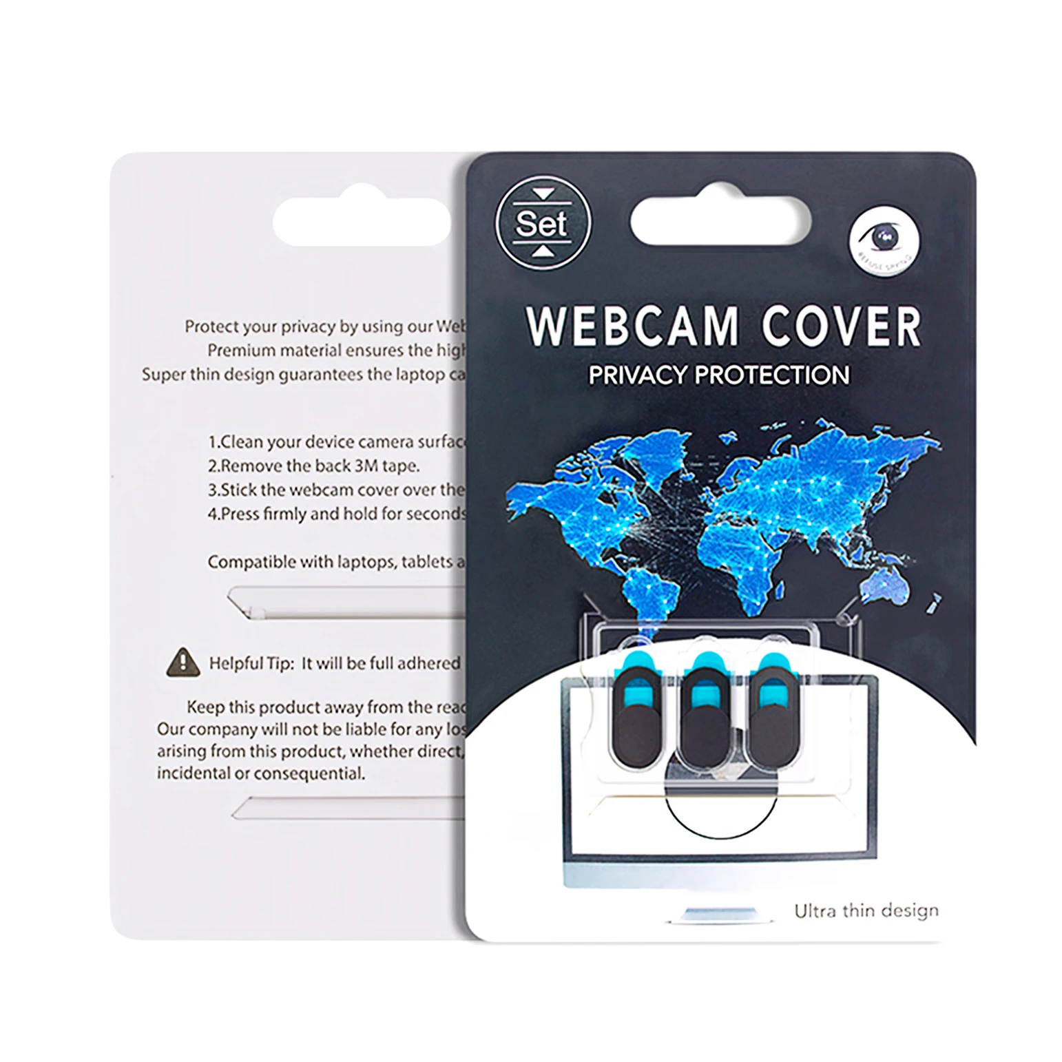 6-pack 8 Pack Sliding Cover Shutter Webcam Blocker Privacy Camera Cover ...