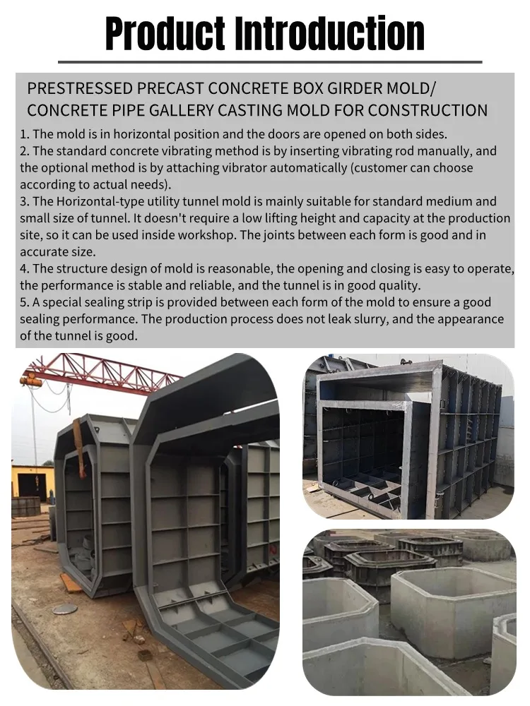 Square Concrete Box Culvert Moulds for Underground Pipe Gallery ...