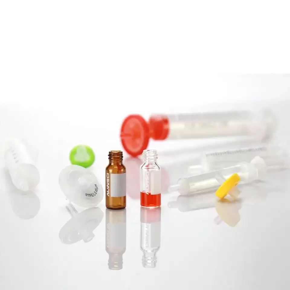 Labfil 10ml Disposable HPLC Laboratory Syringe - Clear Transparent