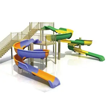 2024 New Kids Theme Park Rides Fiberglass Water Slide Family Water Raft ...