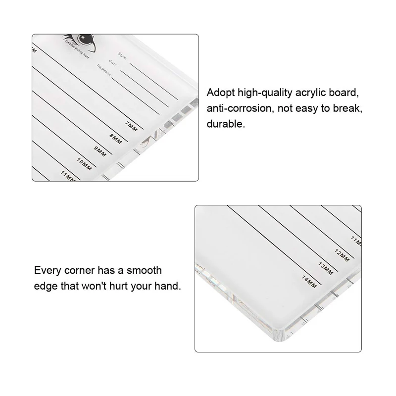 Eyelash Grafting Pallet Acrylic Lash Tile Eyelash Extension Tool ...