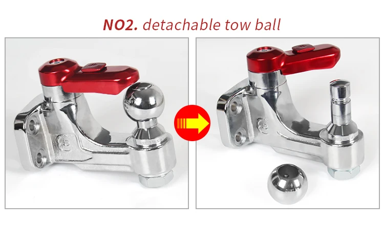 Universal Detachable Tow Ball - Easy Trailer Hitch Installation