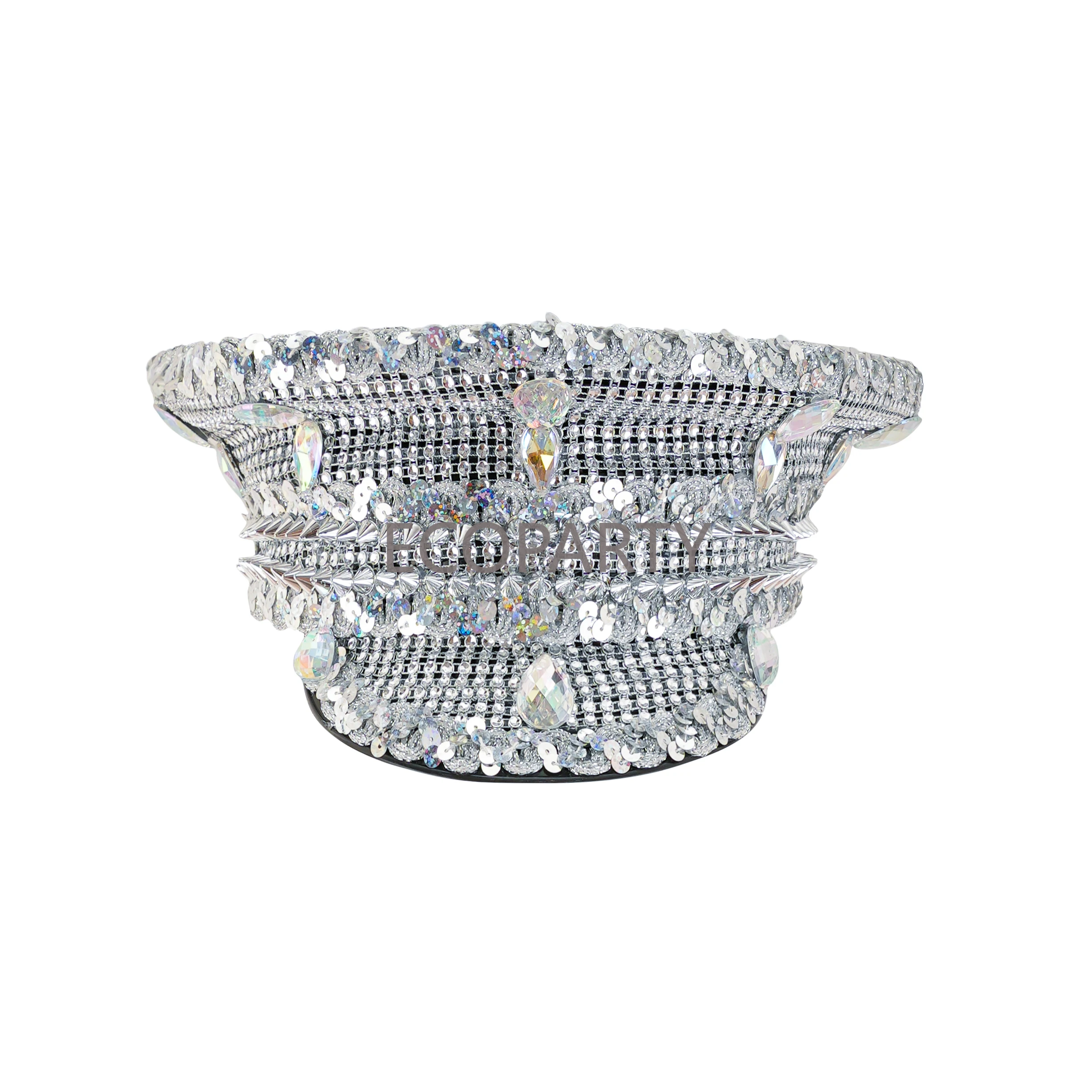 1pc Custom Made Ecoparty Burning Man Sequin Hat Music Festival Beading ...