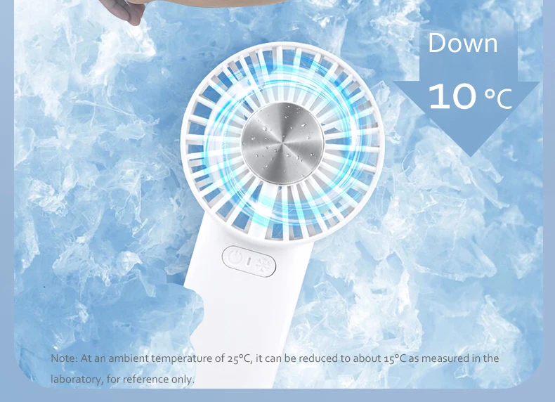 Portable USB Power Source 2024 Cooling Fan Pocket Mini Ice Cooler with ...