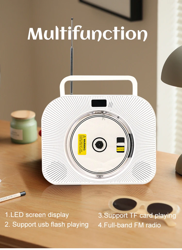 Portable Party Home Cd Player Fm Radio Remote Control Portable ...