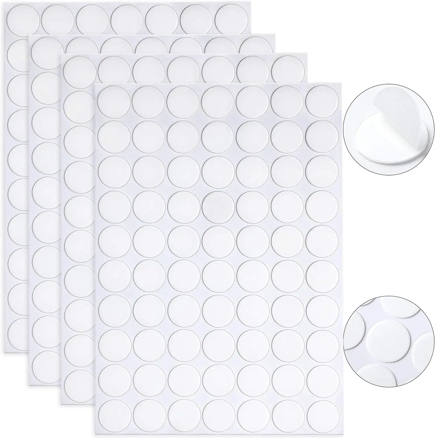 Double-sided Glue Dots Sticker Clear Round Nano Sticky Dots No Traces ...