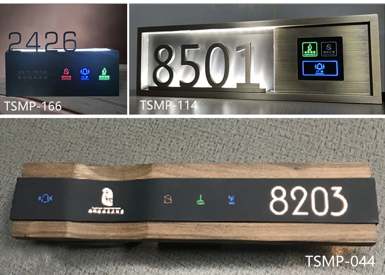 New Arrival Oem Customized Smart Hotel Plates Unique Door Room Number ...