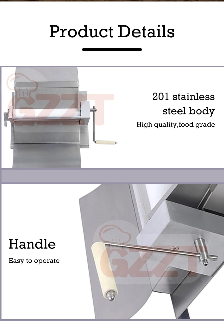 Cheap Price Countertop Mini Electric Hand Crank Dough Sheeter Bread ...