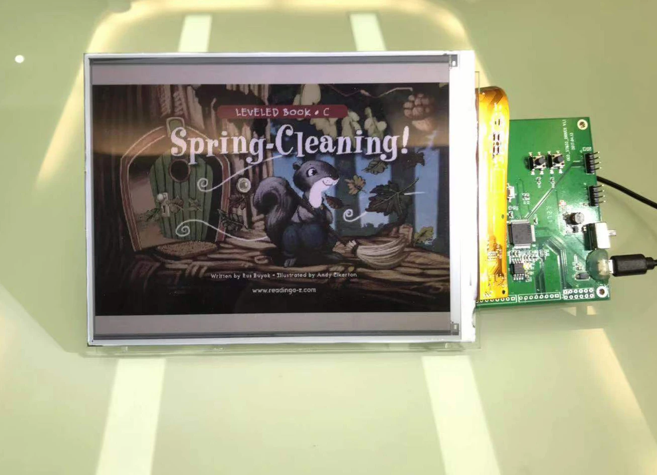 384x512 8 Inch Color E-Paper Display for E-Reader Front Light