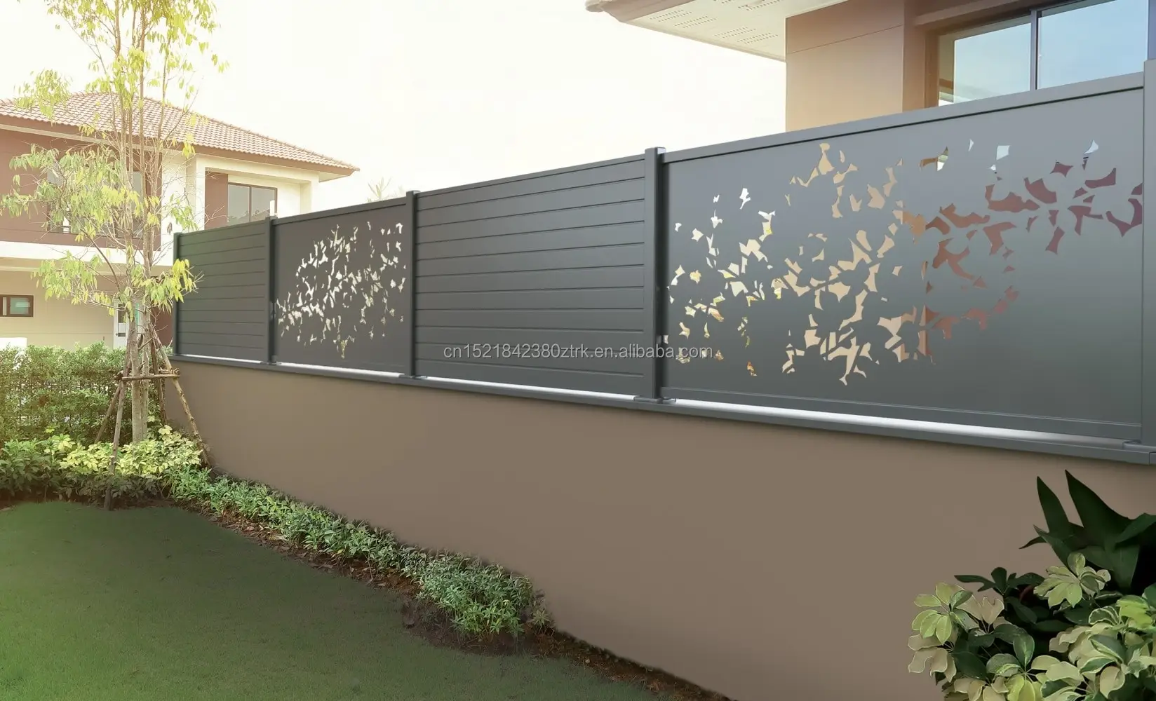 High Quality Courtyard Decorative Laser Cut Privacy Fence