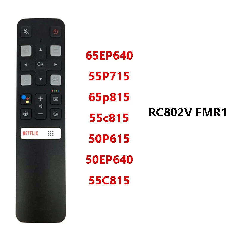 New Original Remote Control For Tcl Lcd Tv Rc802v Fnr1 49p30fs 65p8s ...