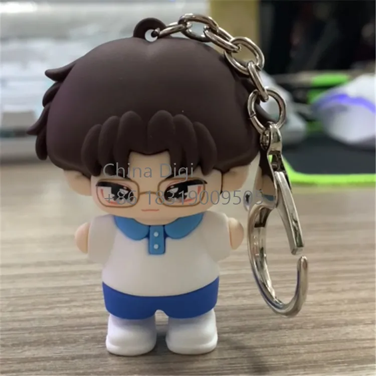 Promotional Gifts Children Pvc Small Cartoon Doll Toy Key Rubber Anime ...