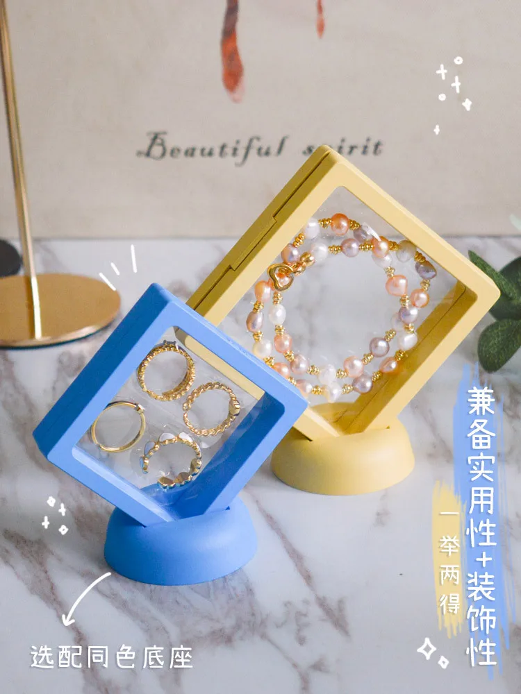 Customized Logo Transparent Free Stand Plastic Floating Frame Membrane ...