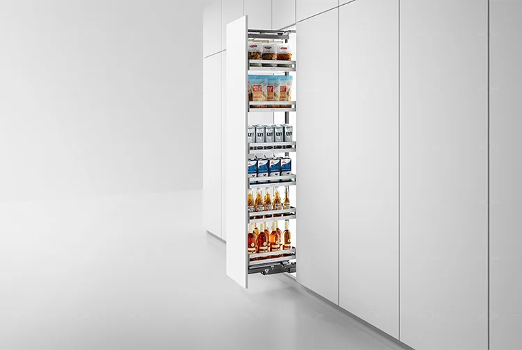 Nuomi Soft Close Revolving Pull Out Basket Tall Larder Pantry Unit ...