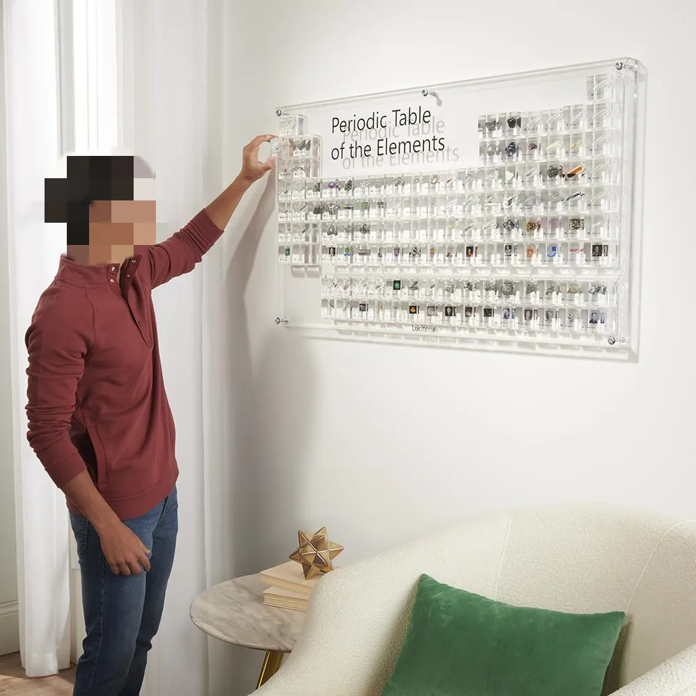 Wall Mounted Chemical Element Display Frame Acrylic 118 Periodic Table ...