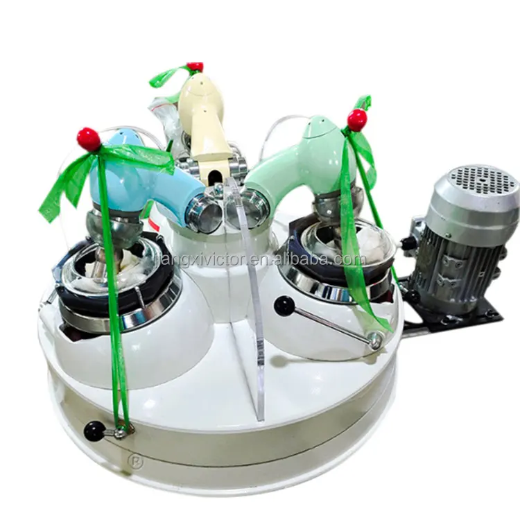 Lab Grinding Machine - Triple-Head Auto Agate Mortar Grinder