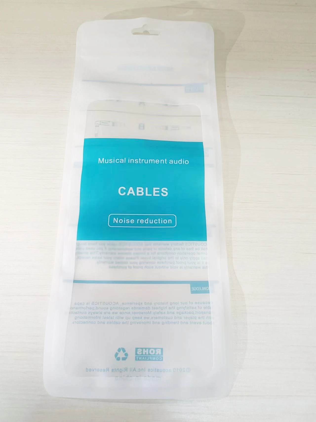 Custom Printed Pouch Electrical Cable Accessories Packing Plastic Usb ...