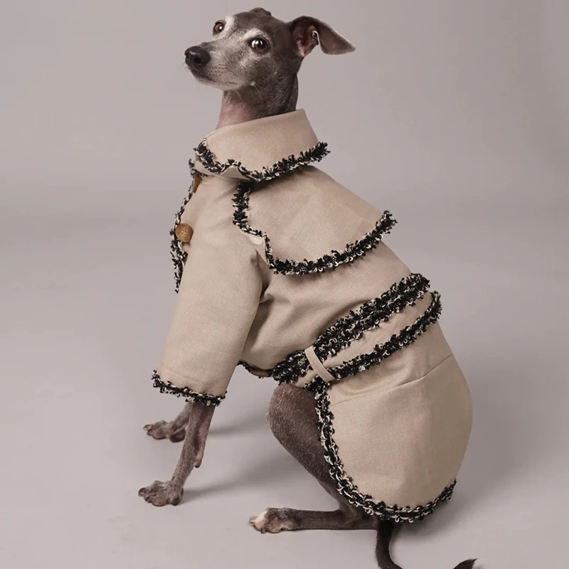 Whippet Greyhound Dog Coat - Luxury Cotton Winter Apparel